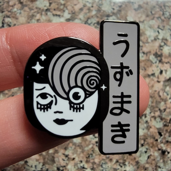 Jewelry | 2 For 13 Uzumaki Junji Ito Japanese Manga Horror Enamel Pin ...